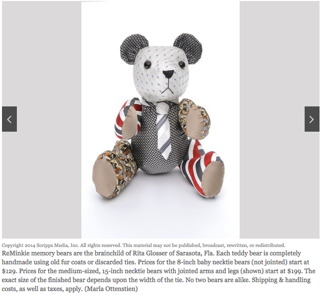 Upcycled Clothing as Keepsakes by ReMinkie Memory Bears – ReMinkie ...